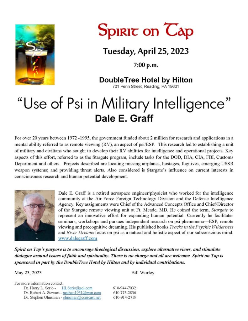 Spirit on Tap: "Use of Psi in Military Intelligence - PSEC