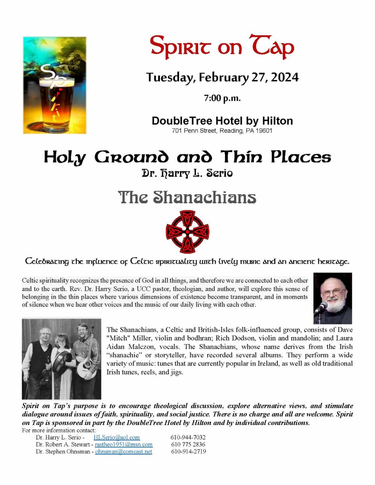 Spirit on Tap: Holy Ground and Thin Places - PSEC