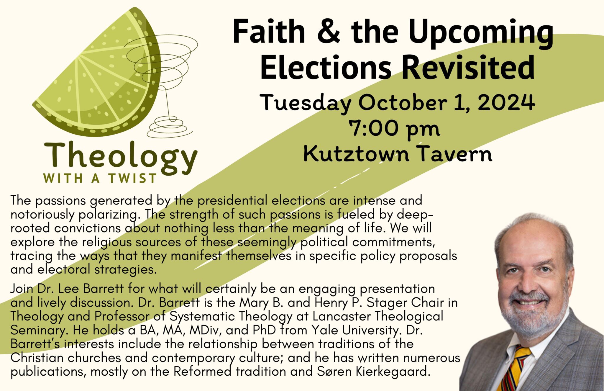 Theology with a Twist: Faith & the Upcoming Elections Revisited - PSEC